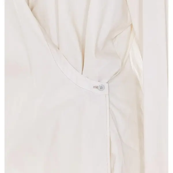 LEMAIRE Straight Collar Twisted Shirt - White