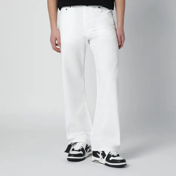 Off-White Trousers With Logo