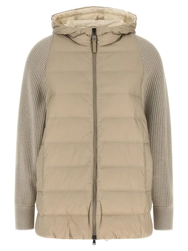 Brunello Cucinelli Shiny Zipper Pull' Down Jacket