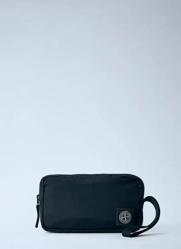 Stone Island Compact Logo Pouch - Black
