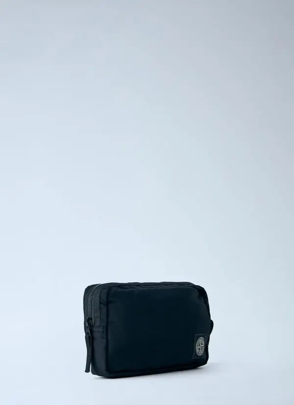 Stone Island Compact Logo Pouch - Black