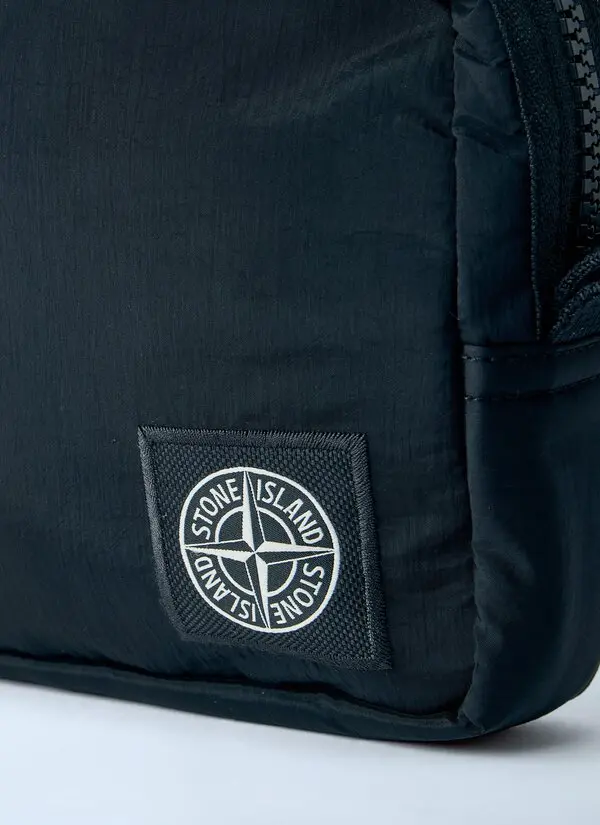 Stone Island Compact Logo Pouch - Black