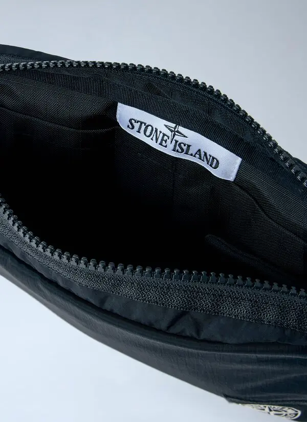 Stone Island Compact Logo Pouch - Black