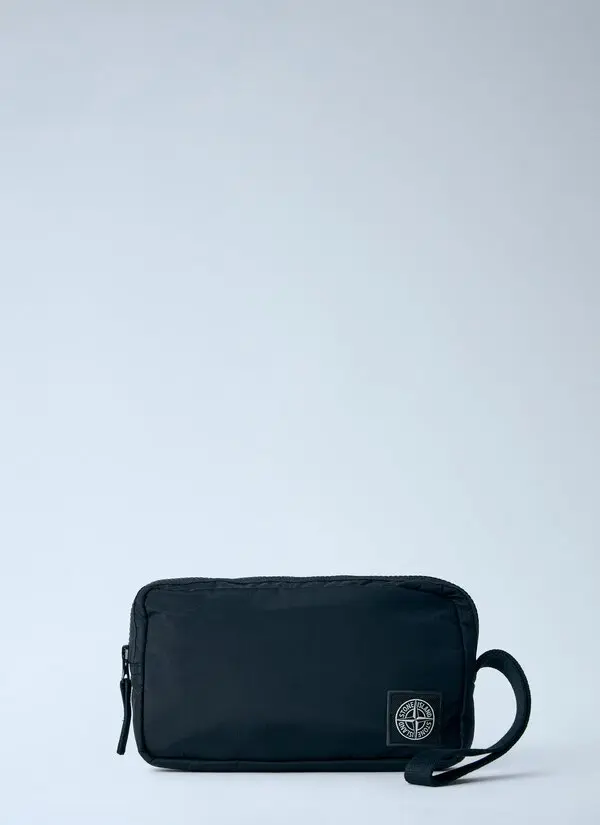 Stone Island Compact Logo Pouch - Black