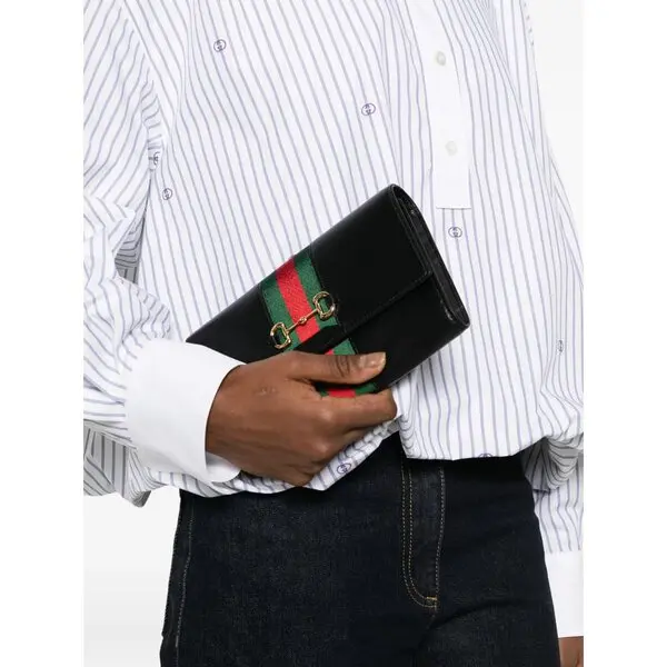 Gucci Leather Shoulder Bag - Black