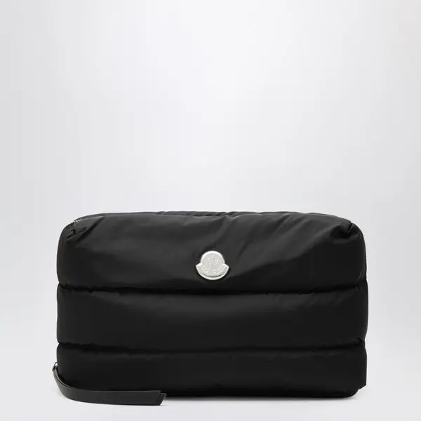 Moncler Caradoc Beauty Case In Quilted Nylon - Black