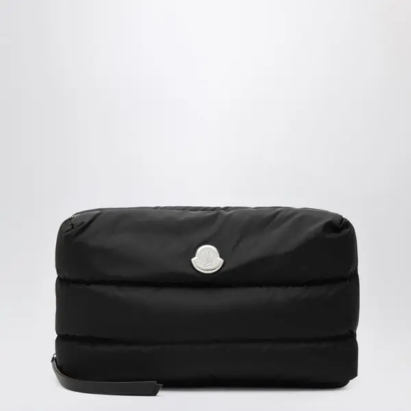Moncler Caradoc Beauty Case In Quilted Nylon - Black
