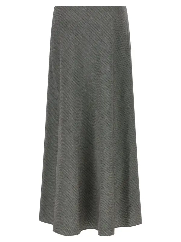 Alberta Ferretti Bell Chevron Skirt