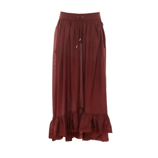 Zimmermann Aster Maxi Skirt - Red