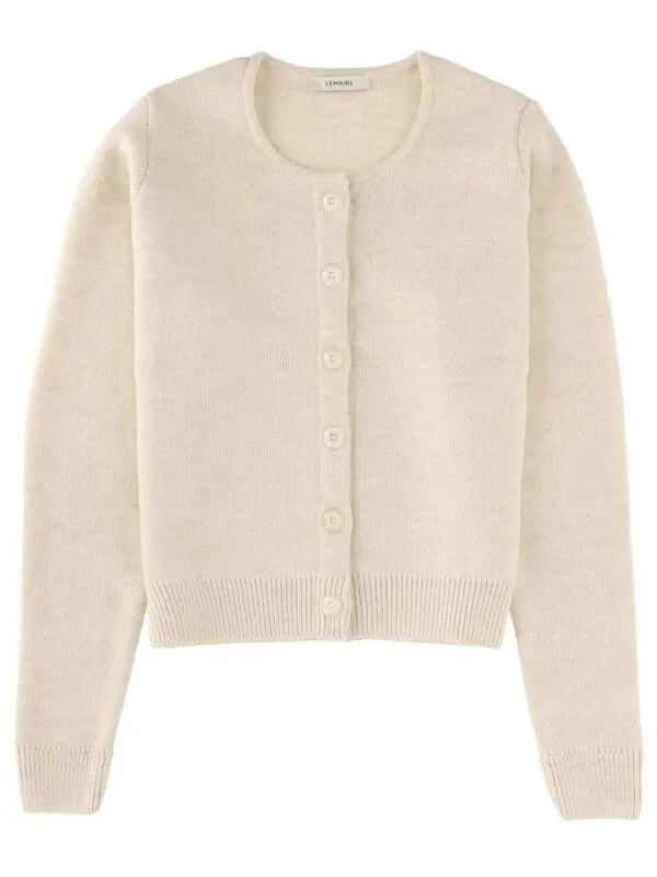 LEMAIRE Wool Blend Cardigan - White