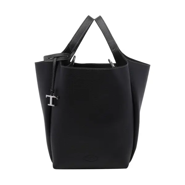 TOD'S Leather Bucket Bag - Black