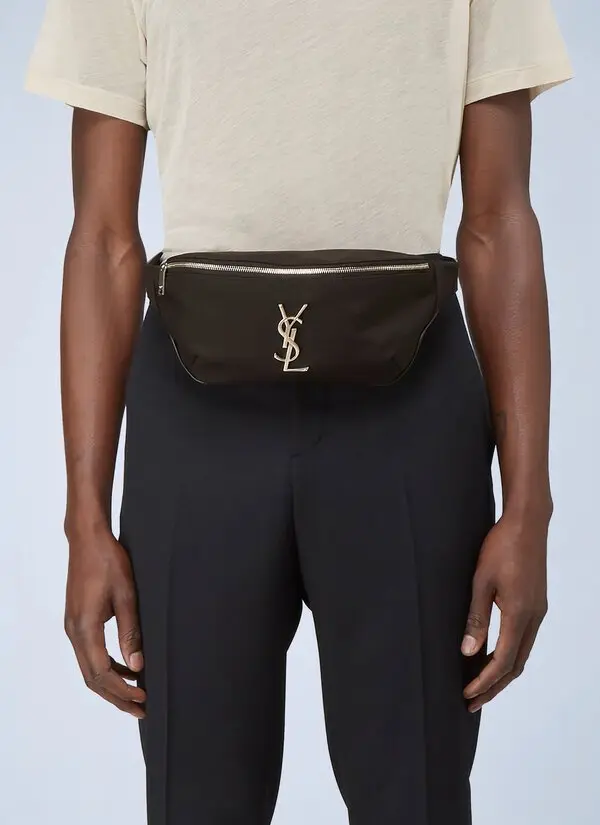 Saint Laurent Cassandre Belt Bag - Black