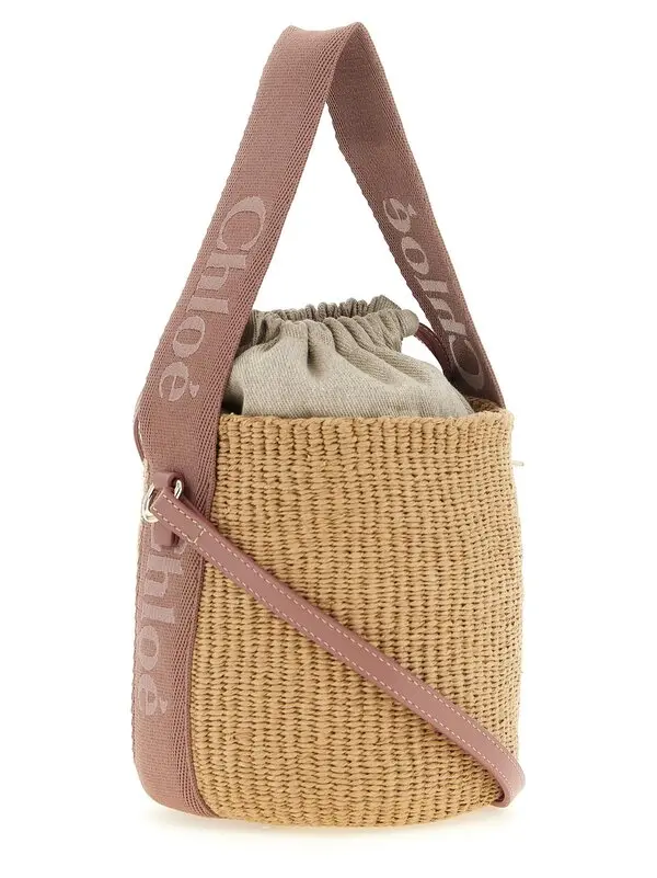Chloé Woody Small Handbag - Cream