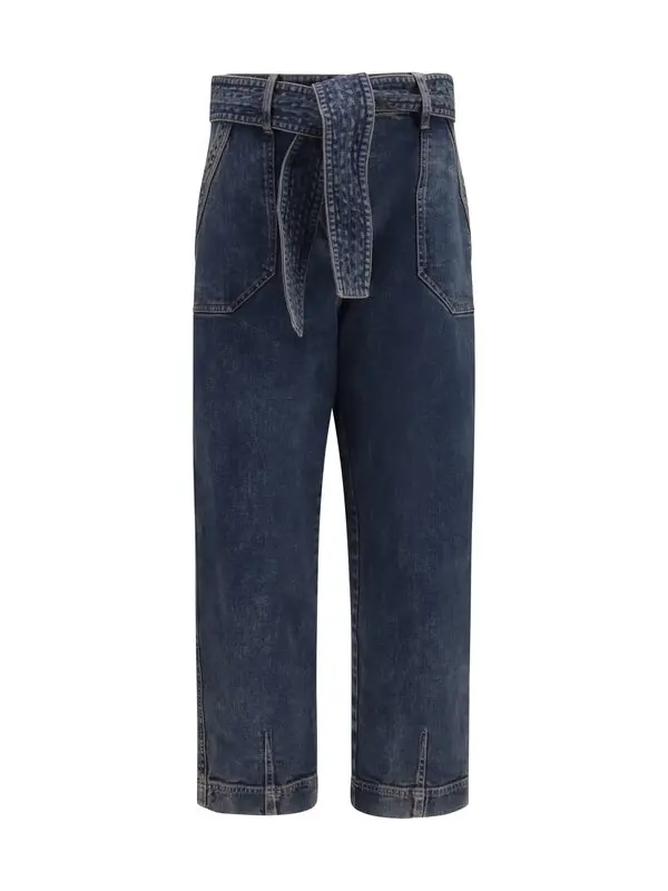 Giorgio Armani Wide-leg Jeans With Belt