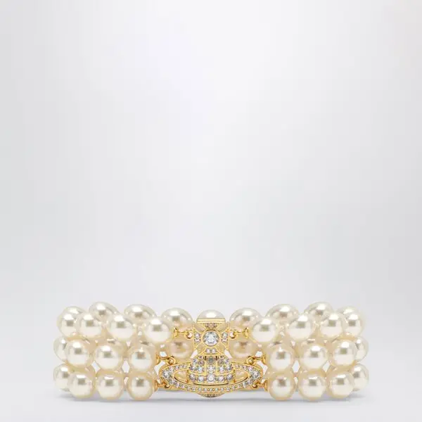 VIVIENNE WESTWOOD Orb Three-row Bracelet - Silver