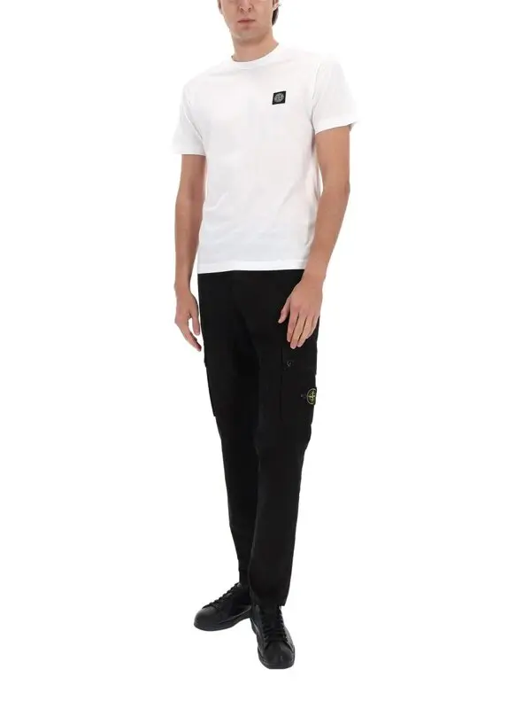Stone Island Cargo Pants With Logo Patch