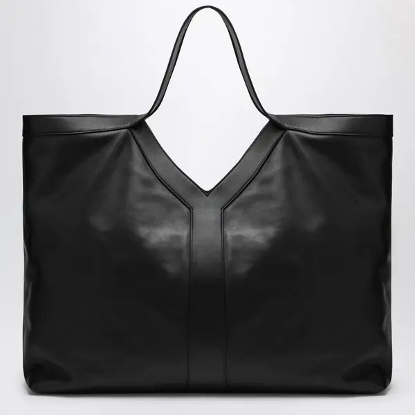 Saint Laurent Maxi Y Tote Bag Pebbled Leather
