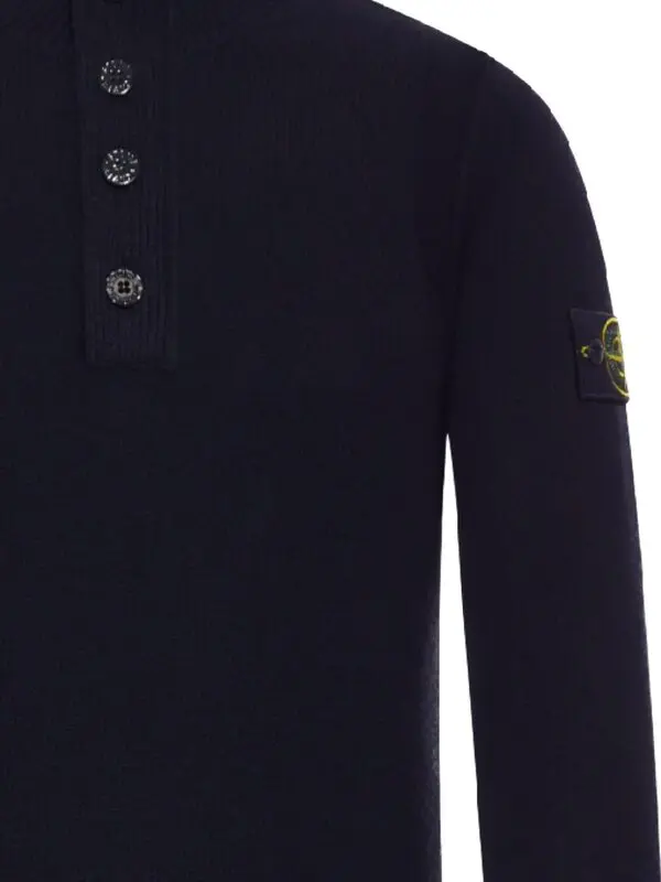 Stone Island Wool Turtle-neck Sweater - Multicolor
