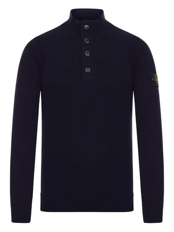 Stone Island Wool Turtle-neck Sweater - Multicolor