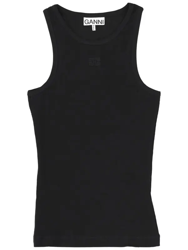 GANNI Tops With Logo