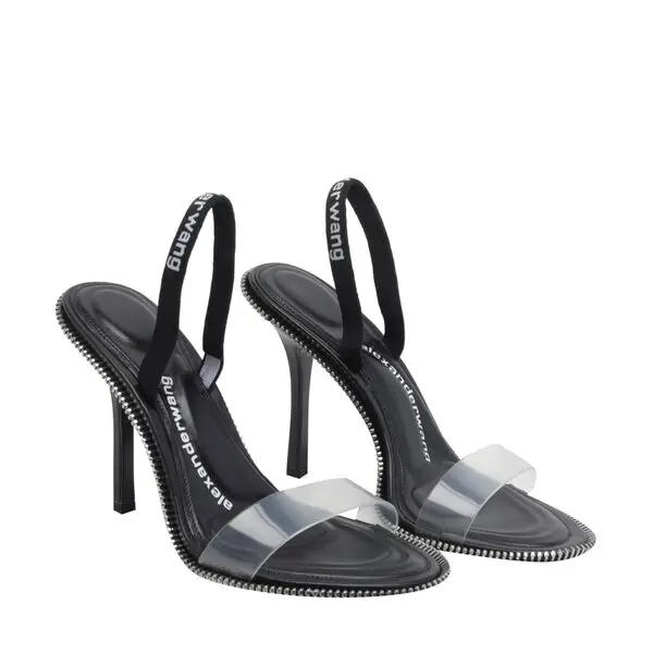 Alexander Wang Nova Pvc Pump Sandals - Black