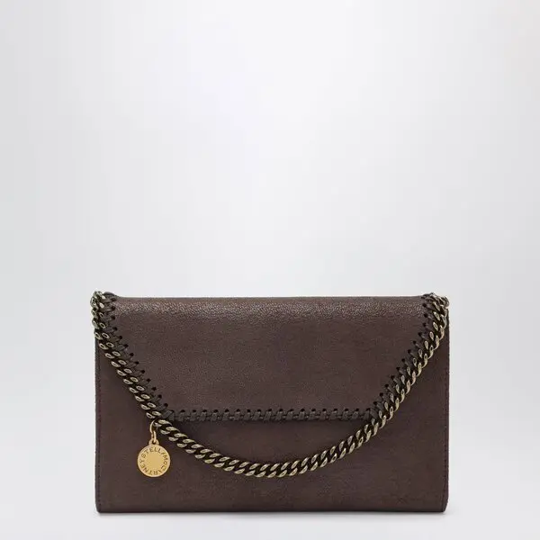 Stella McCartney Mahogany Falabella Chain Wallet - Brown