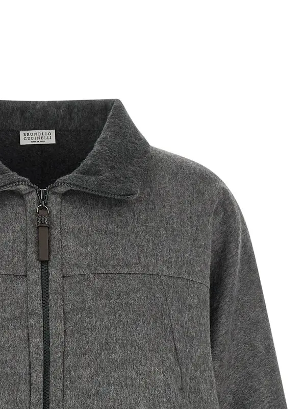 Brunello Cucinelli Shiny Zipper Pull' Jacket