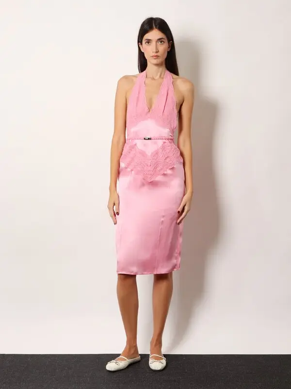 Gucci Silk Satin Midi Dress