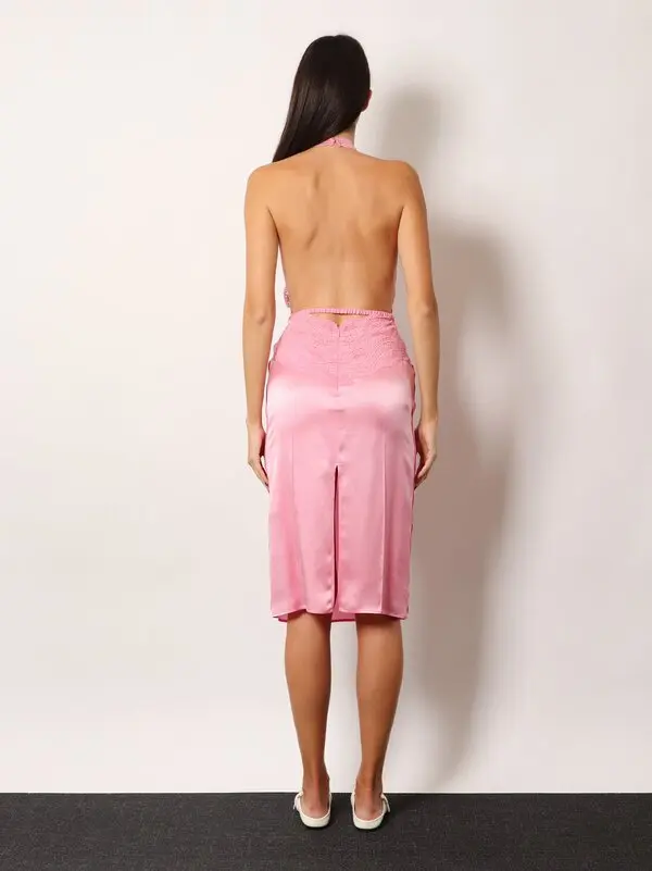 Gucci Silk Satin Midi Dress