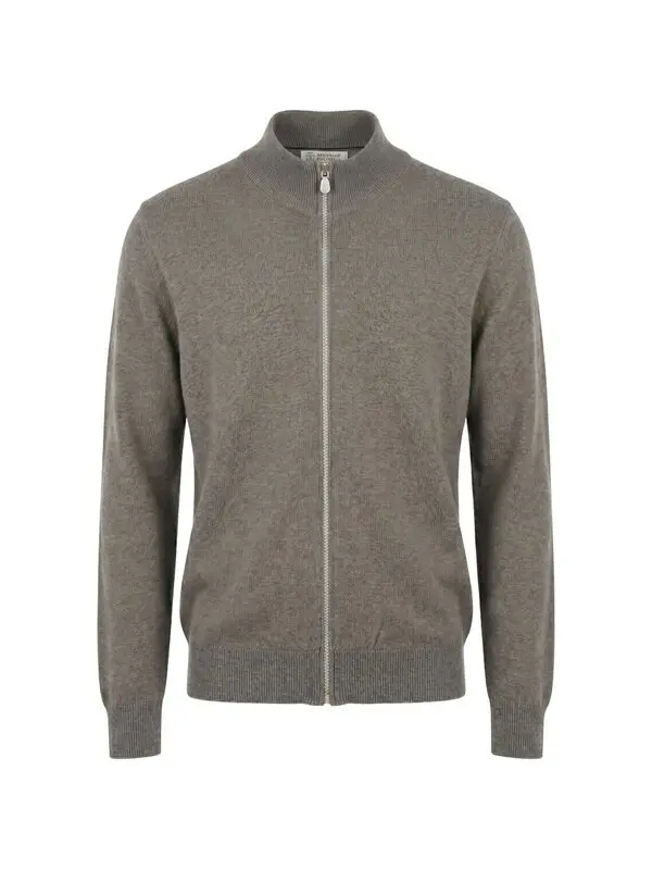 Brunello Cucinelli Cashmere Zipped Cardigan - Multicolor