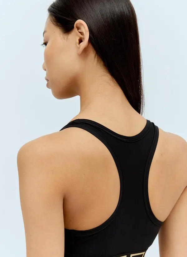 Versace Greca Trim Sports Bra
