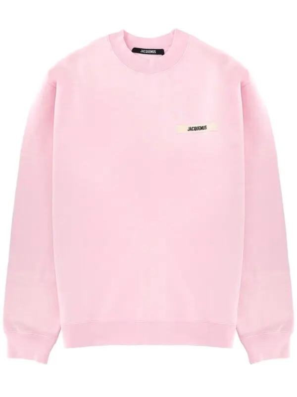 Jacquemus Grosgrain Logo Sweatshirt - Pink