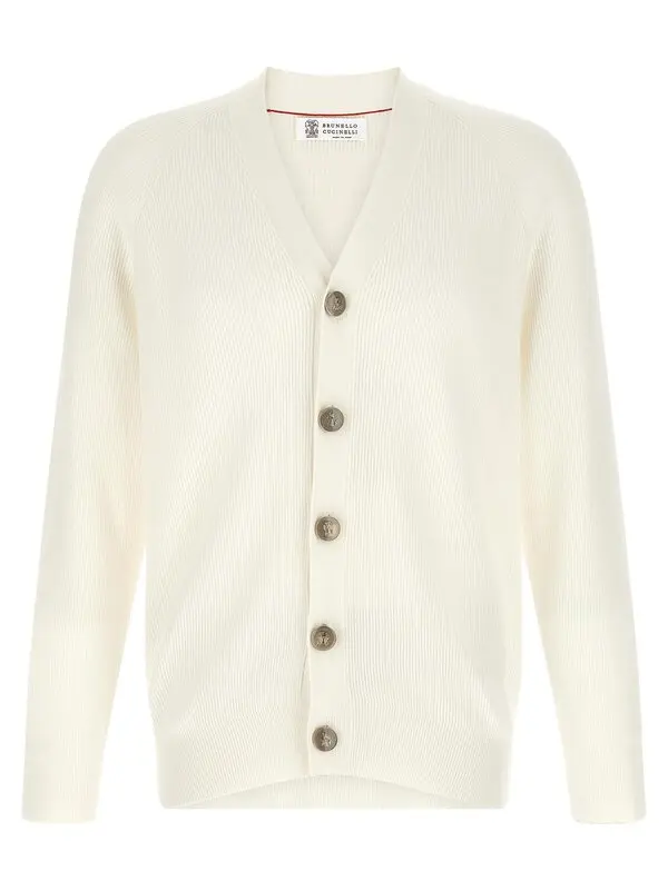 Brunello Cucinelli English Ribbed Cardigan