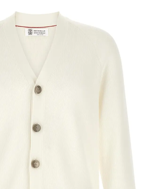 Brunello Cucinelli English Ribbed Cardigan