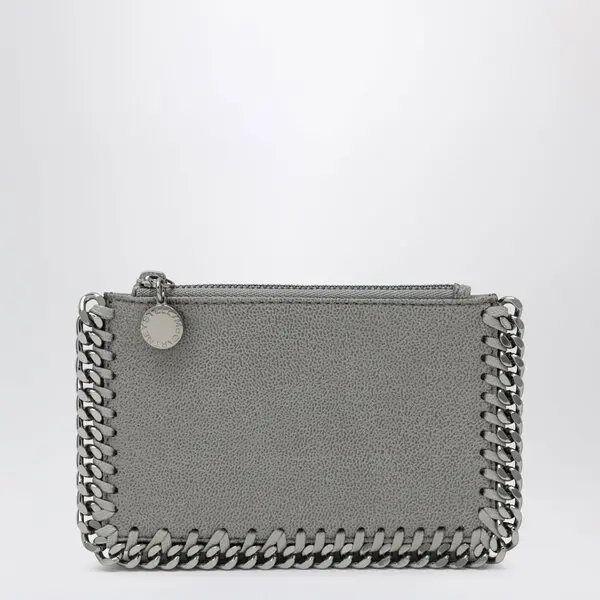 Stella McCartney Light Grey Falabella Card Holder - Gray