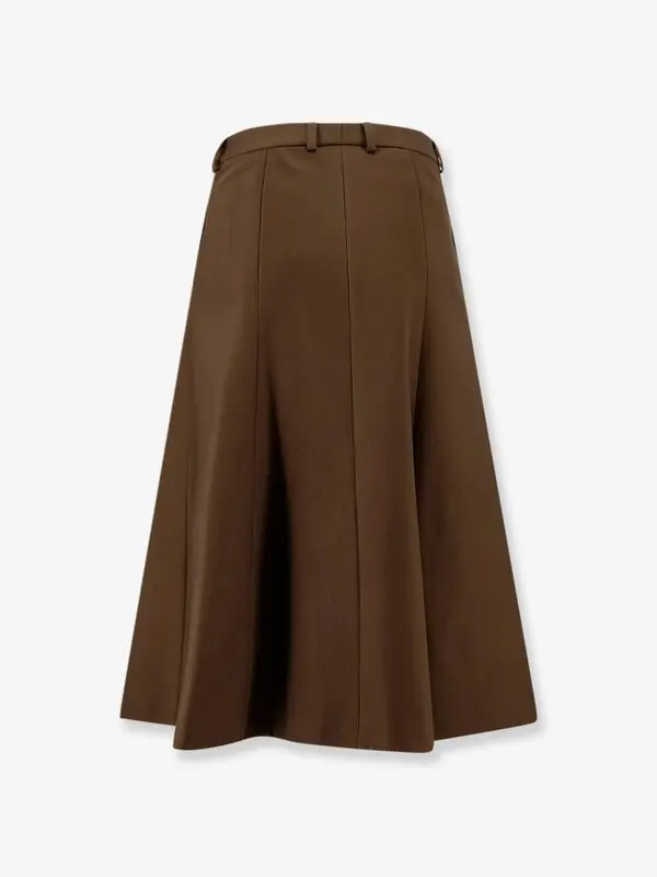 Celine Green Cotton Skirt