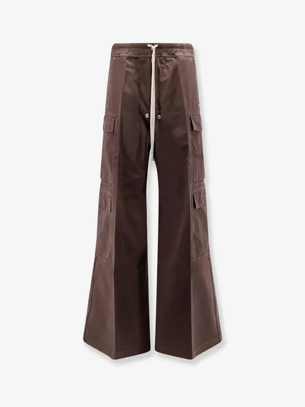 Rick Owens Double Cargo Jumbo Organic Cotton Trousers - Multicolor
