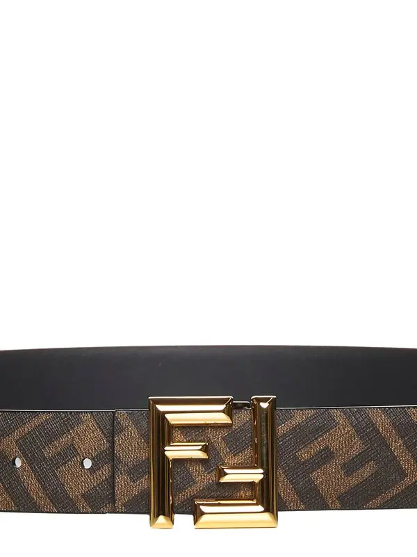 Fendi Reversible Black Leather Belt