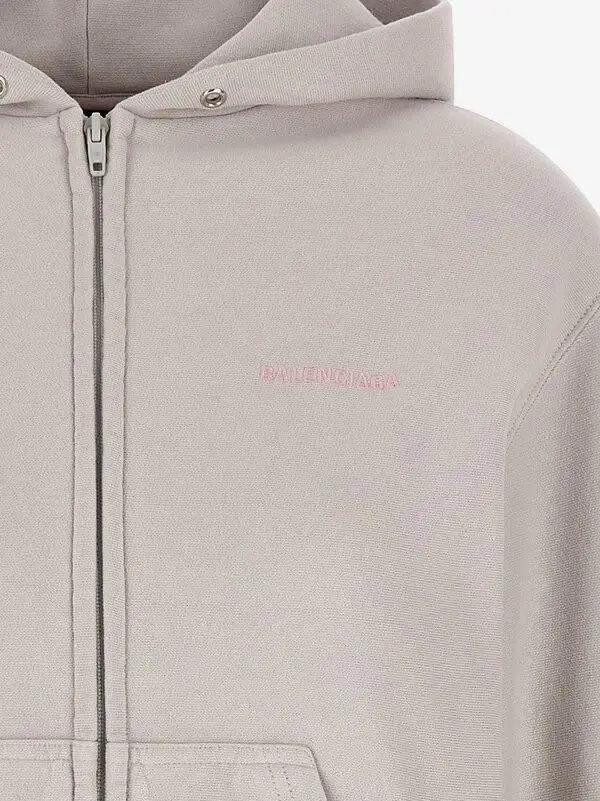 Balenciaga Cotton Hooded Sweatshirt - Multicolor