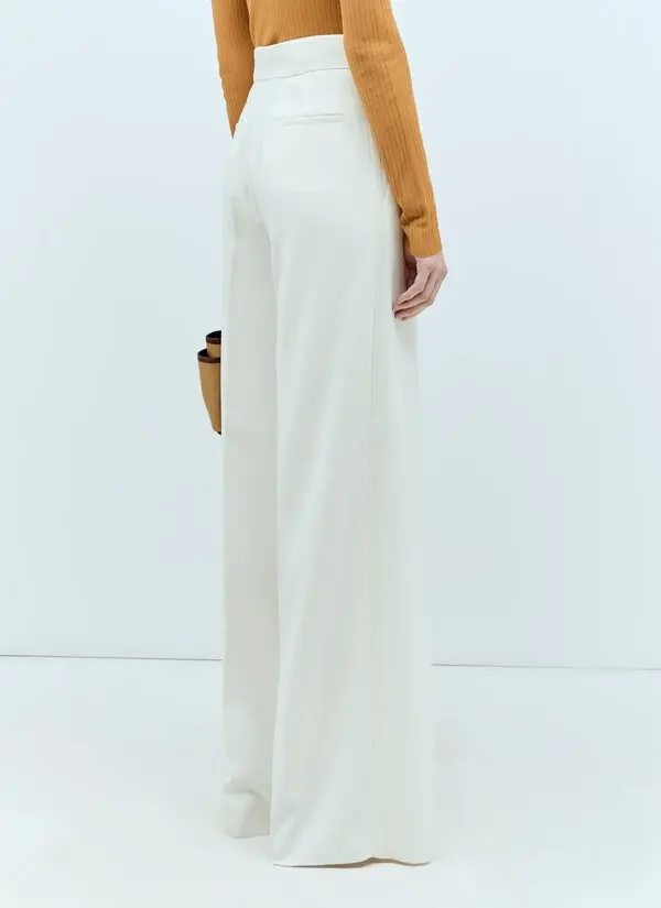 Max Mara Cady Tuxedo Pants - White