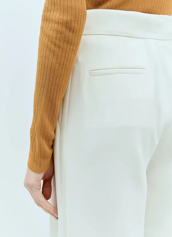 Max Mara Cady Tuxedo Pants - White