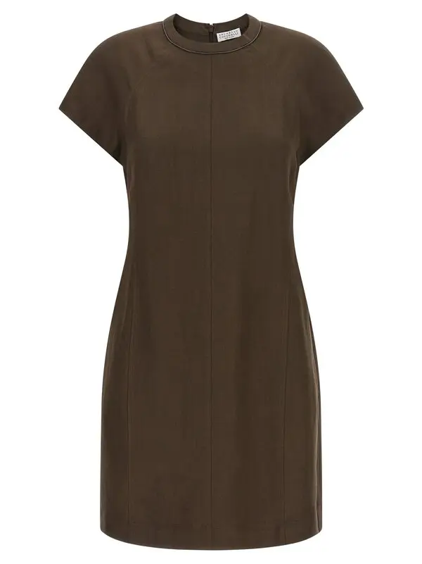 Brunello Cucinelli T-shirt' Dress - Brown