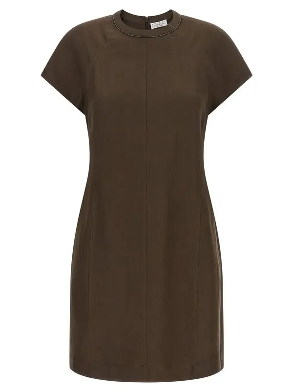 Brunello Cucinelli T-shirt Dress - Brown