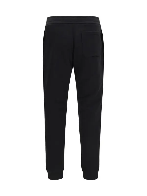 Moncler Tracksuit Pants With Drawstring And Logo - Black