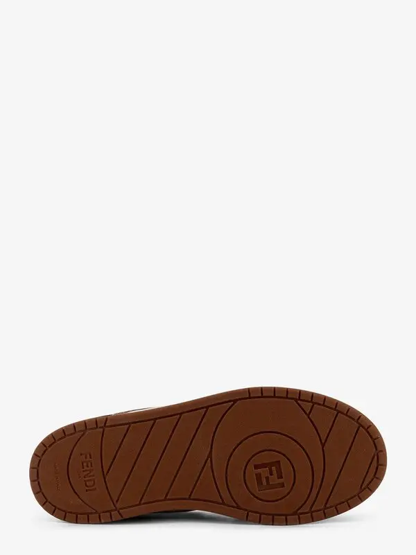 Fendi Suede And Ponyskin Low-top Sneakers - Multicolor