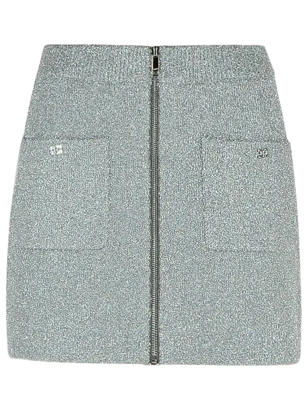GANNI Sparkle' Wool Blend Miniskirt