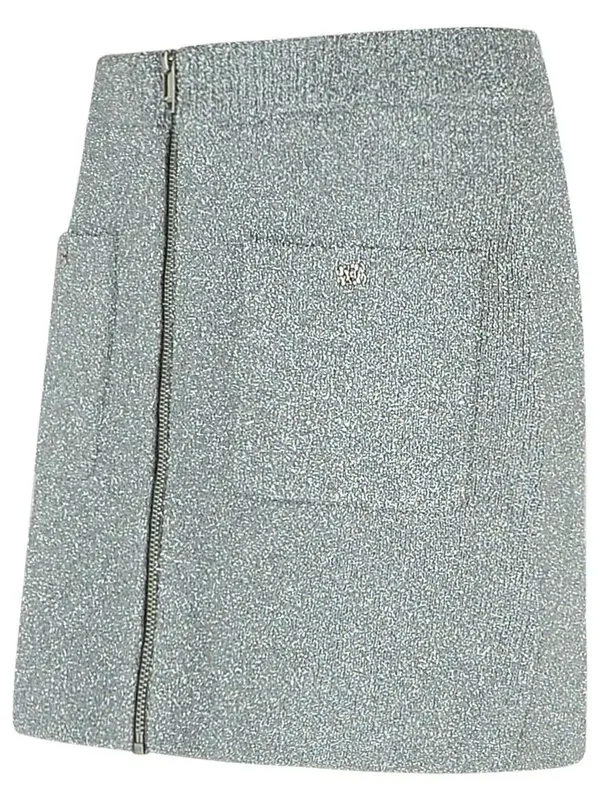 GANNI Sparkle' Wool Blend Miniskirt