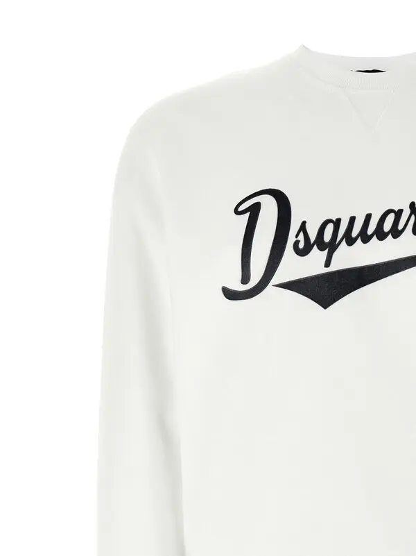 Dsquared2 Cool Fit Cotton Jersey Sweatshirt - White