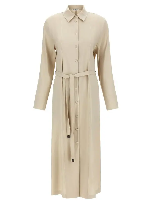 Max Mara Mxpnordica' Dress - Cream
