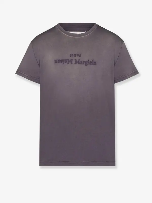 MAISON MARGIELA Cotton T-shirt With Rewashed Effect - Multicolor